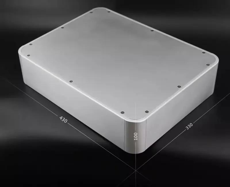 4310 All-Aluminum Rounded Audio Amplifier Chassis Preamp Case HiFi DIY ...