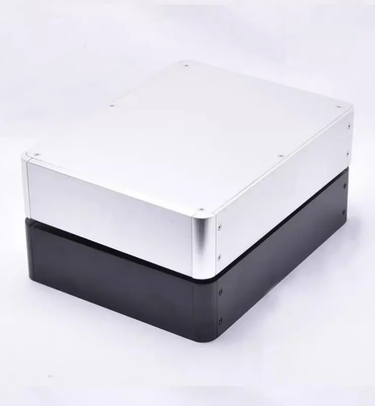BZ2106 New DIYAll-Aluminum Rounded Chassis DIY Audio Preamp Case Amp Box DAC Enclosure