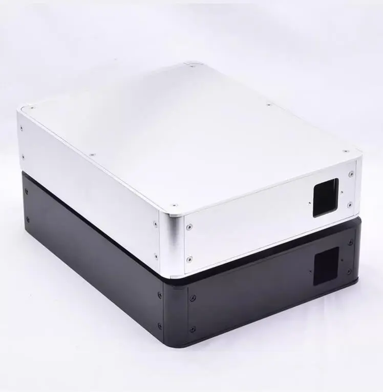 BZ2106 New DIYAll-Aluminum Rounded Chassis DIY Audio Preamp Case Amp Box DAC Enclosure