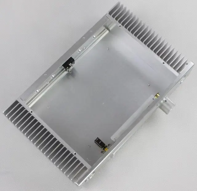 WA55 Full aluminum HIFI class A amplifier chassis DIY PSU case silver Preamp box with heatsink