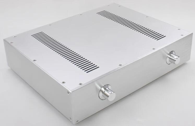 WA59 All-Aluminum Audio Amplifier Chassis Width 430 Height 90 Depth 300MM DIY Preamp Case DAC ...