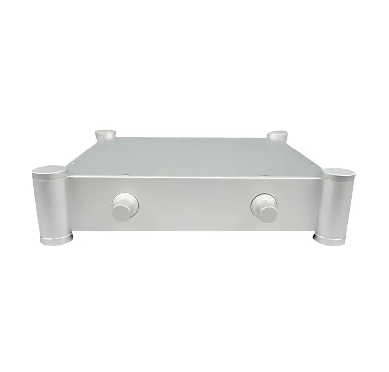 3607T Silver All Aluminum Amplifier Chassis tube Preamplifier Case AMP Enclosure HIFI DIY Box