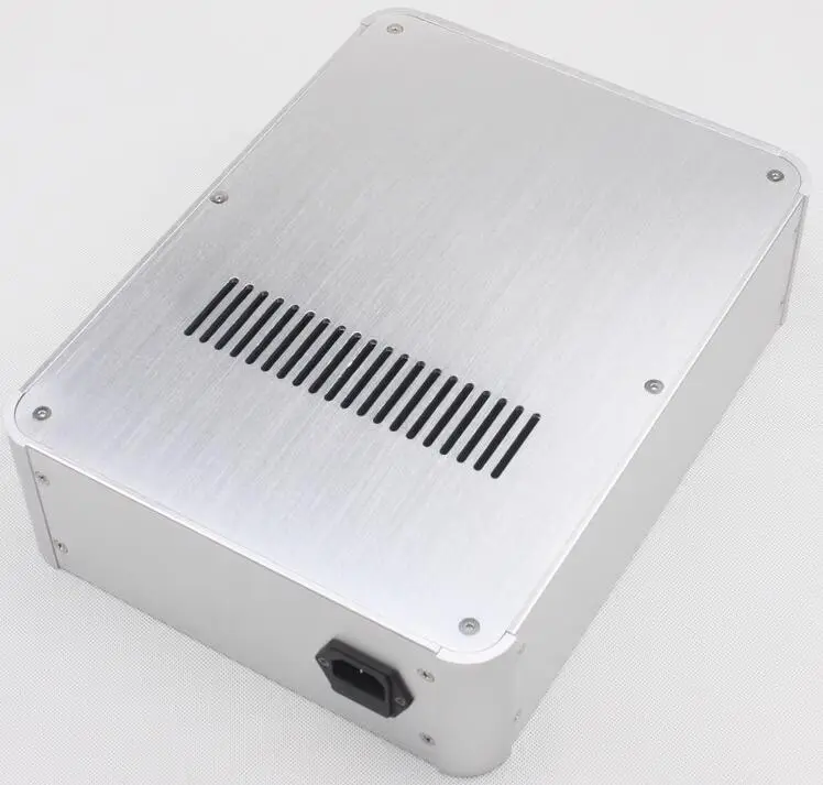 WA73 All-Aluminum Rounded Audio Amplifier Chassis Preamp Case HiFi DIY ...