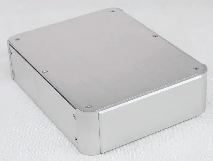 WA77 All-Aluminum Rounded Audio Amplifier Chassis Preamp Case HiFi DIY ...