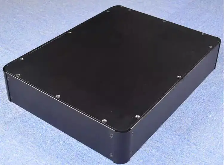 WA93 full aluminum Rounded Audio Amplifier Chassis Preamp Case HiFi DIY ...