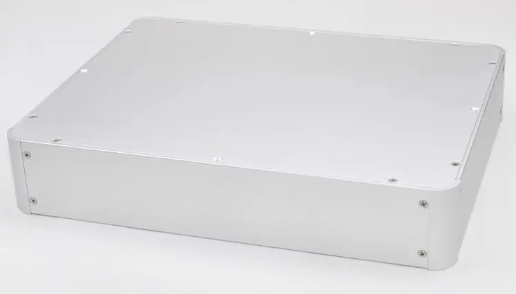 WA93 full aluminum Rounded Audio Amplifier Chassis Preamp Case HiFi DIY ...