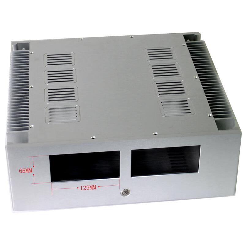 CJ-157 Power Amplifier Chassis All-Aluminum Large Class A Case hifi diy ...