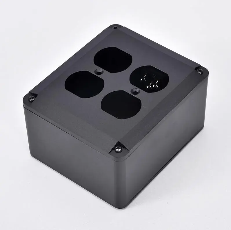 New BZ1311 Power socket aluminum chassis American standard socket box Power strip case