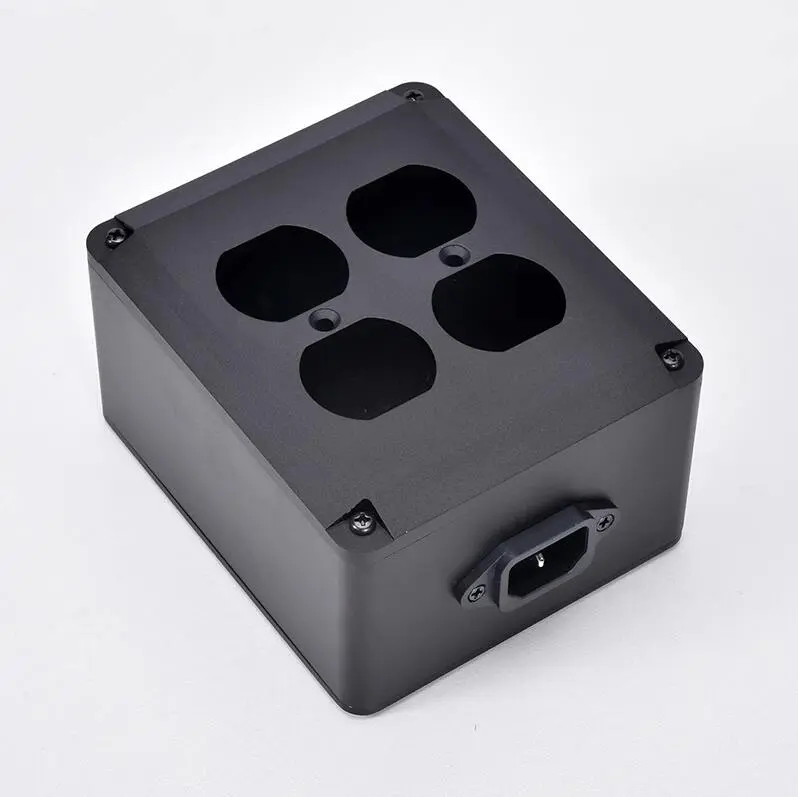 New BZ1311 Power socket aluminum chassis American standard socket box Power strip case