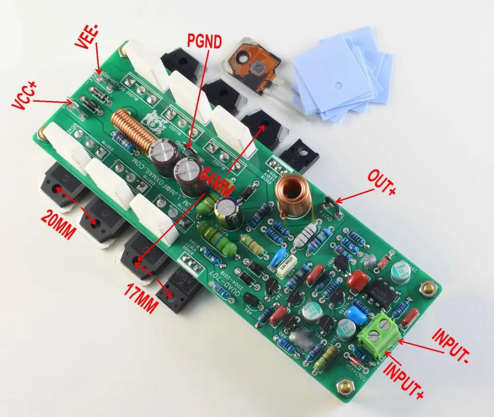 Classic sound Finished QUAD707 MOD Pure power amplifier board Base on ...