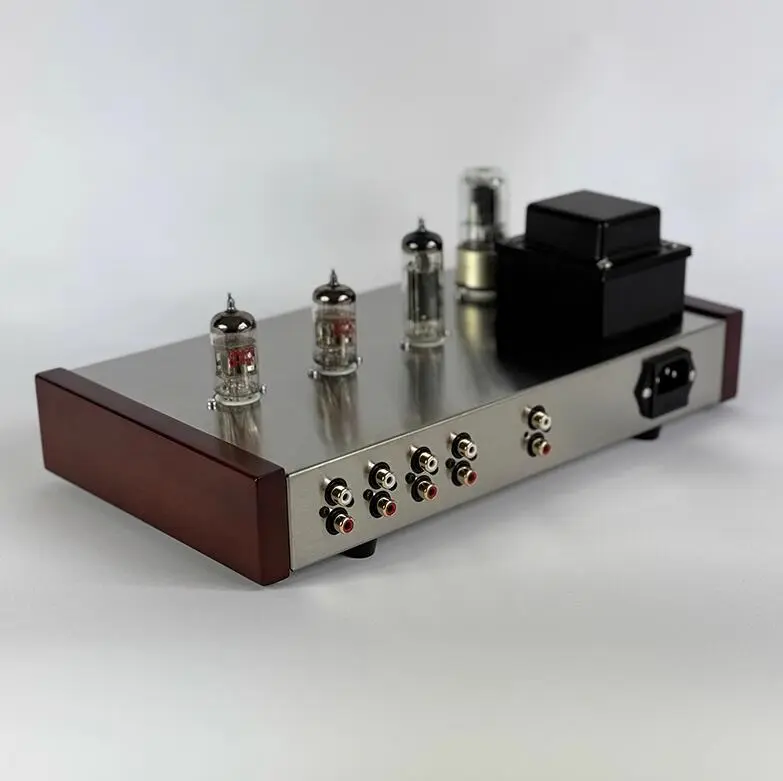 New 12AX7 electronic tube high and low tone hifi stereo preamplifier