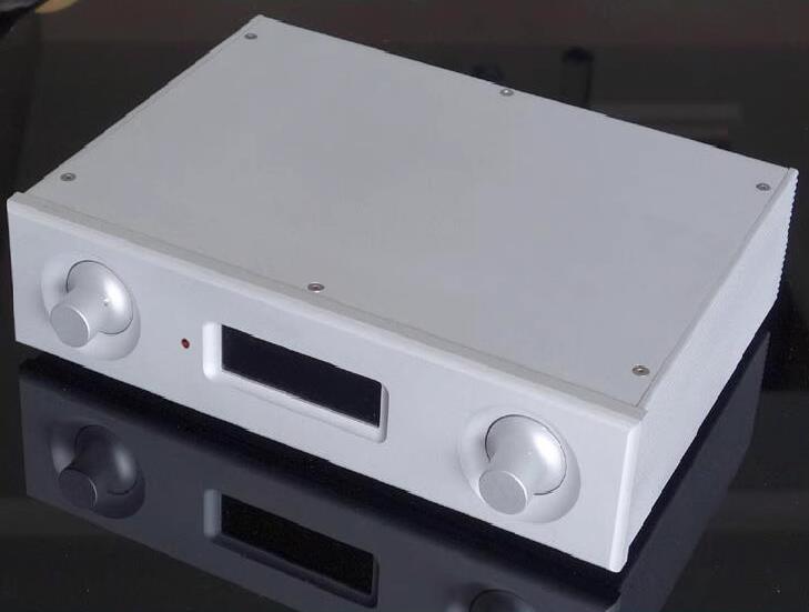 2606 full aluminum DAC chassis silver hif diy case with knob