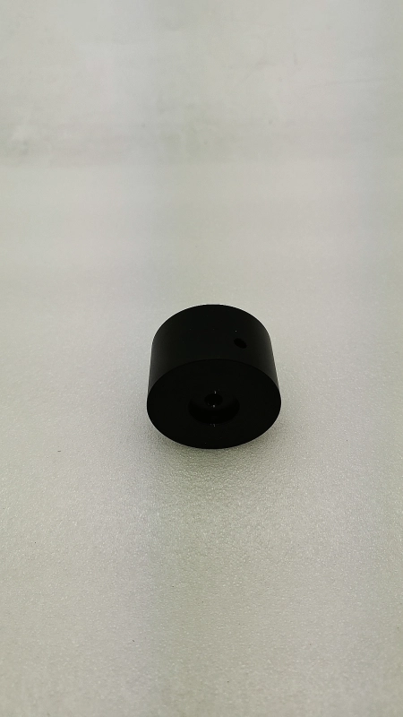 black Diameter 48mm Height 30mm Cylindrical solid aluminum power ...
