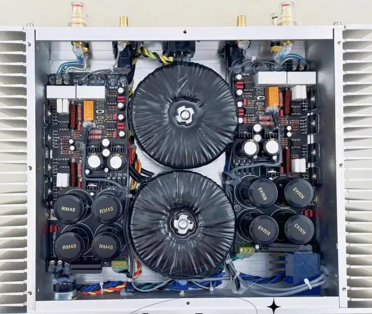 Finished LM3886 hifi 120W*2 stereo Parallel fully balanced power amplifier