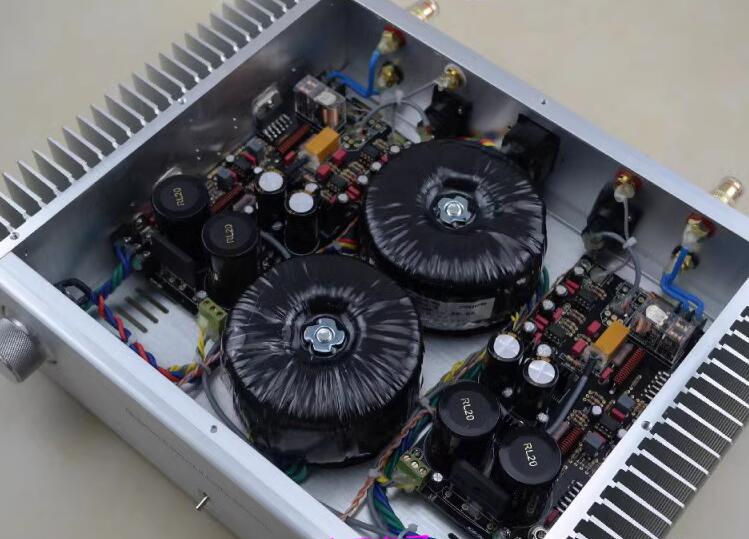 Finished LM3886 hifi 120W*2 stereo Parallel fully balanced power amplifier