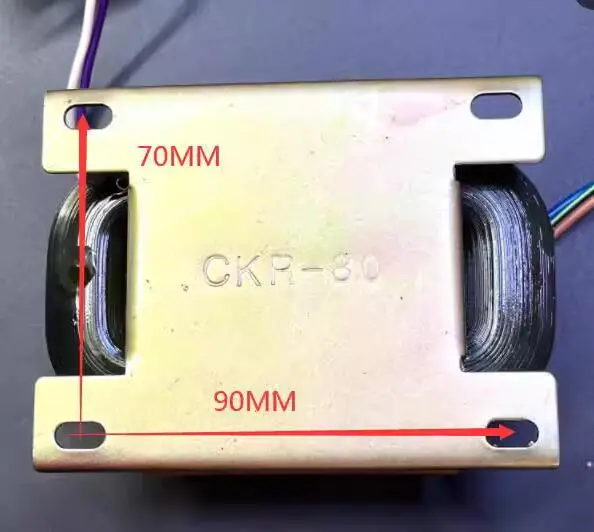 100W R type Oxygen free copper Power Transformer 0-220V input 100V ...