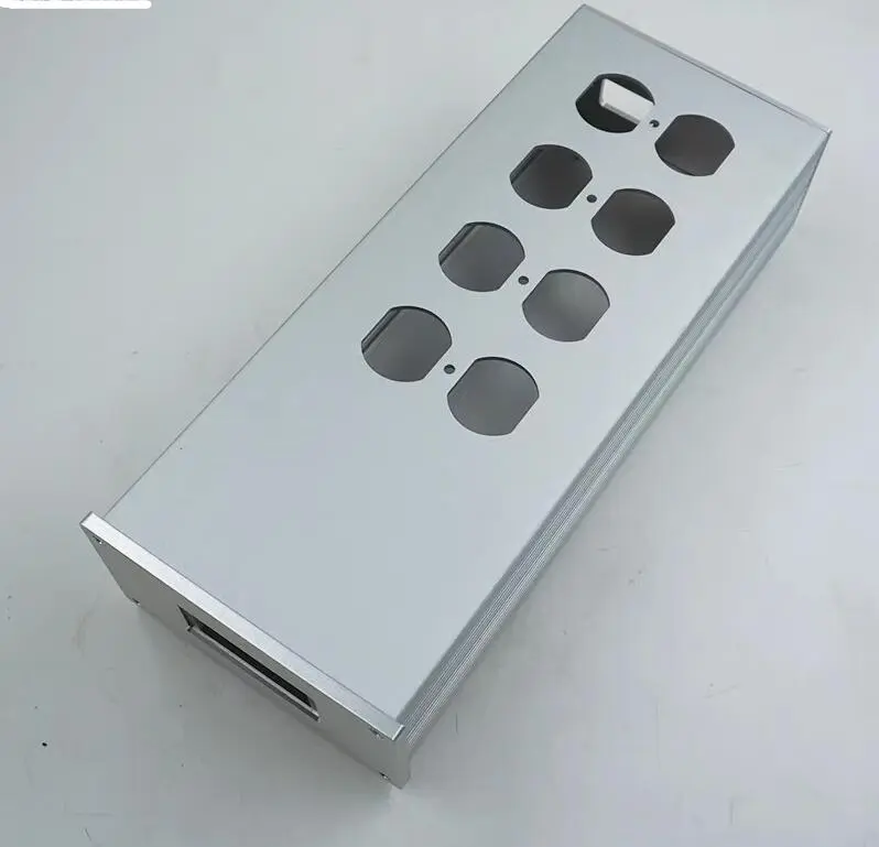 126 All aluminum alloy American standard socket chassis HIFI DIY Power ...