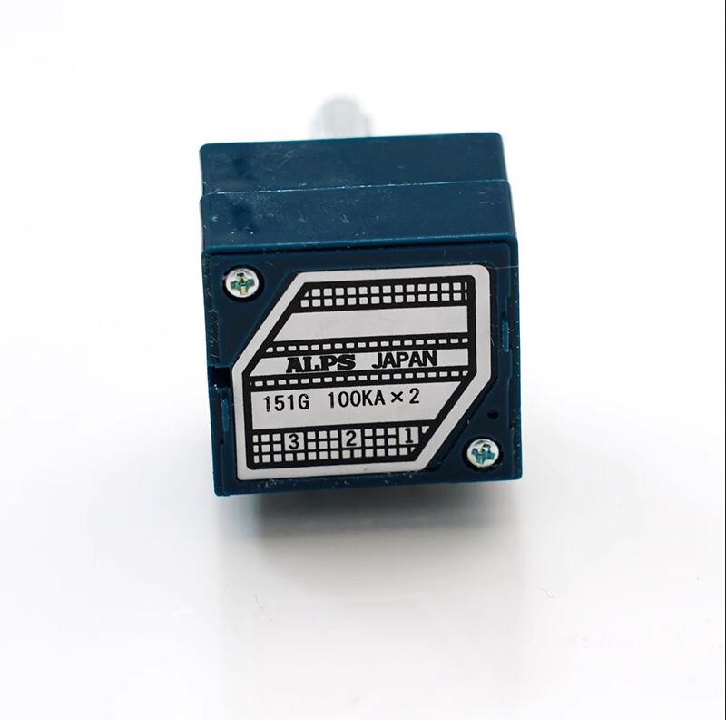 1PC 27-Type Potentiometer Japan ALPS Volume Potentiometer 10KAX2/ 20KAX2/ 50KAX2/ 100KAX2