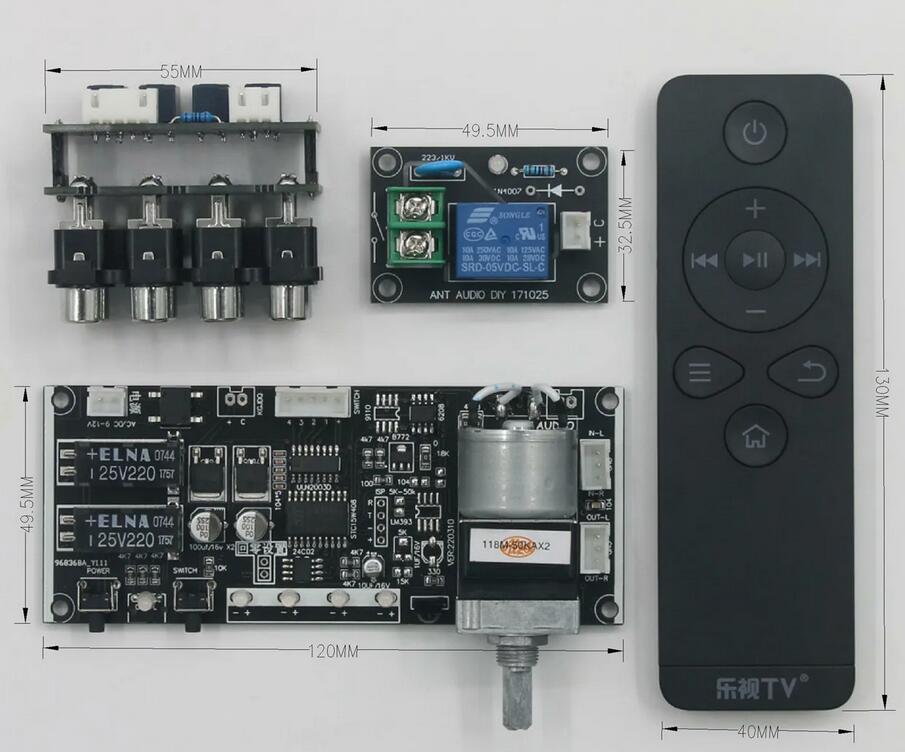 Intelligent Motor Volume Control Board Remote Control Preamplifier ...