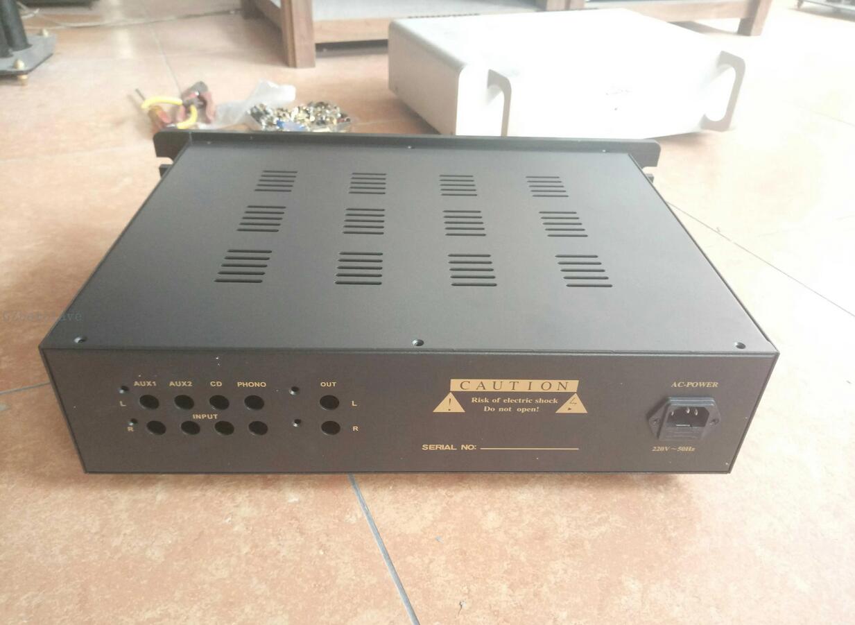 SL1 tube preamplifier hifi diy chassis Aluminium panel + iron body case