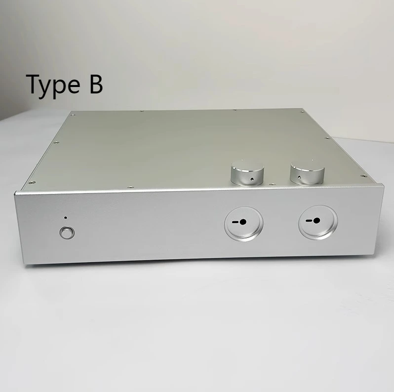 430 Full Aluminum Preamplifier Chassis DIY HiFi amplifier case silver ...