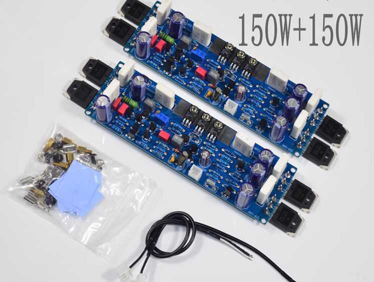 AM-60 100W+100W class AB HIFI DIY amplifier board with ON NJW0302 ...