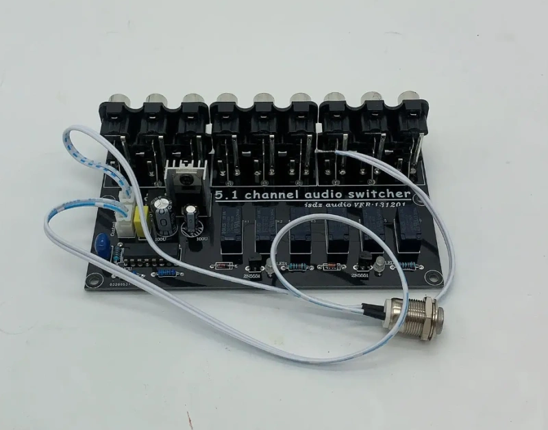 5.1 channel audio switcher 2 input 1 output audio input selector 5.1CH audio switcher board