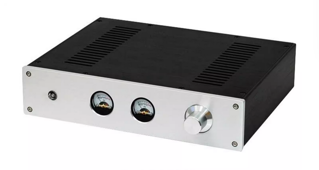 BZ3207 Full Aluminum Preamplifier Enclosure DAC Case Amplifier Chassis DIY HiFi Shell with VU meter