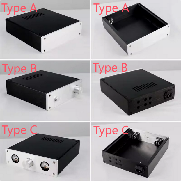 2206 Full aluminum HIFI DIY premap chassis power supply case amplifier ...