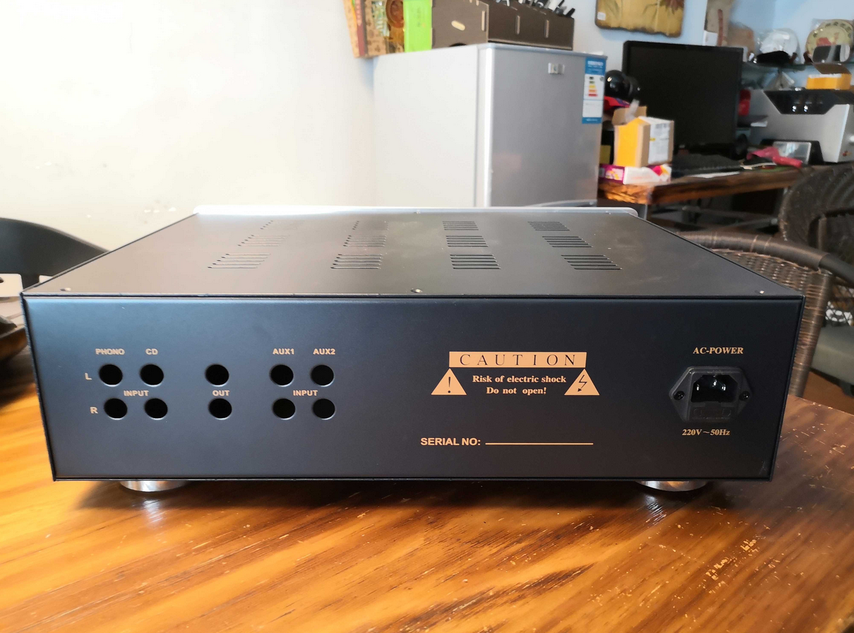 AN Audiophile HIFI DIY tube preamp chassis Aluminum iron combination ...