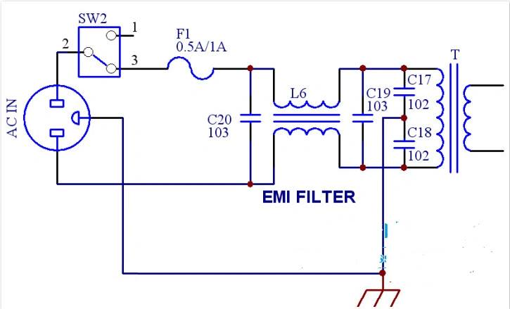 EMI Filter Electromagnetic interference filter Anti-interference filter ...