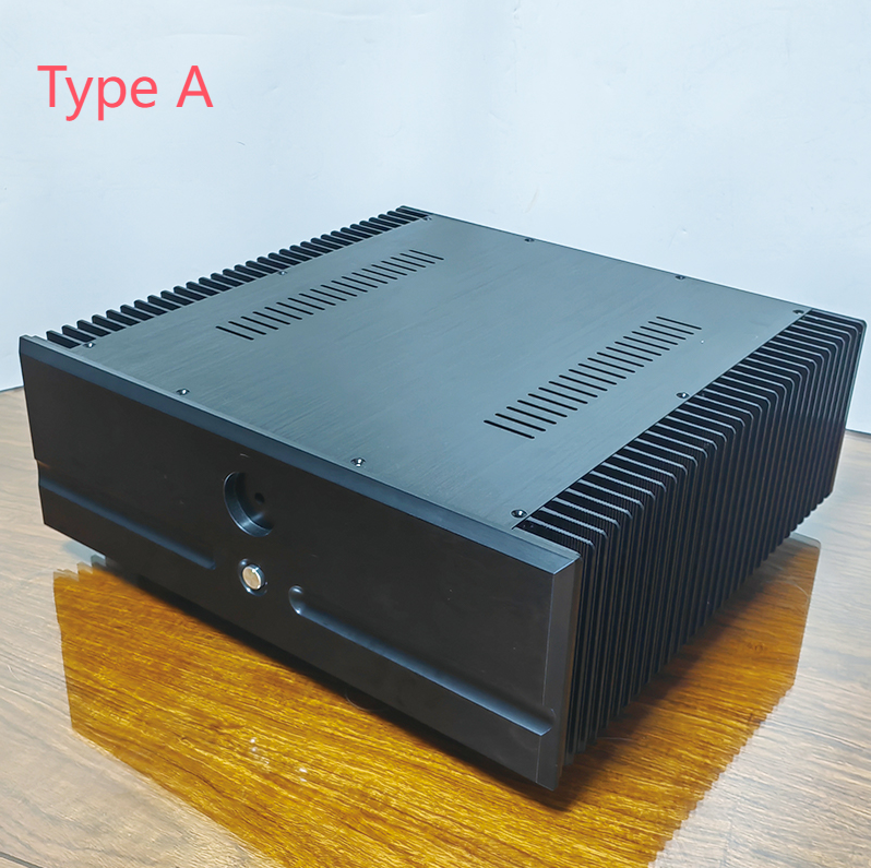 400 deep Full aluminum class A amplifier chassis DIY HiFi Audio Amp ...