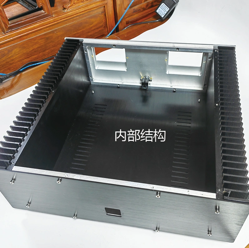 400 deep Full aluminum class A amplifier chassis DIY HiFi Audio Amp Case with heatsink
