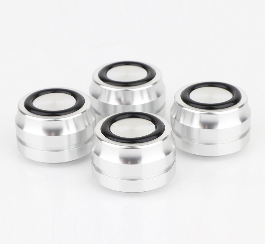 4 pcs Diameter 33MM Height 22mm Solid aluminum amplifier shock ...
