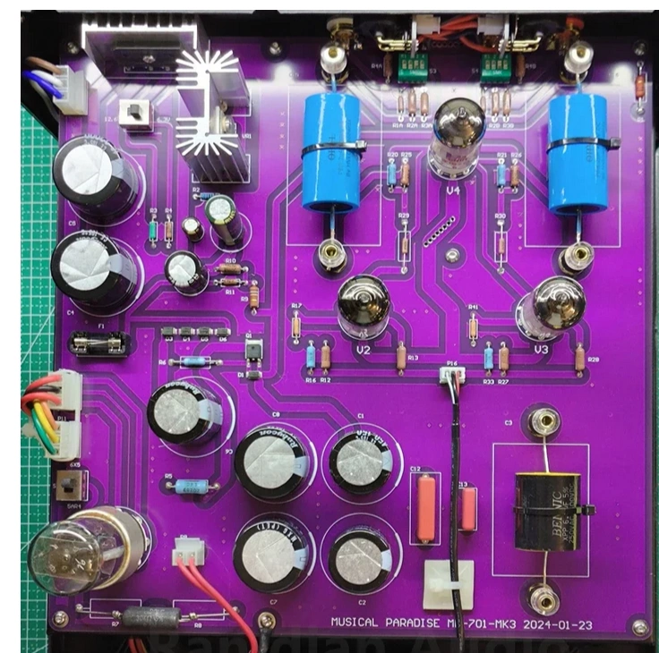 Remote Control version 2024 Musical Paradise MP-701 MK3 Electron Tube Preamp Pre Amplifier Best ...