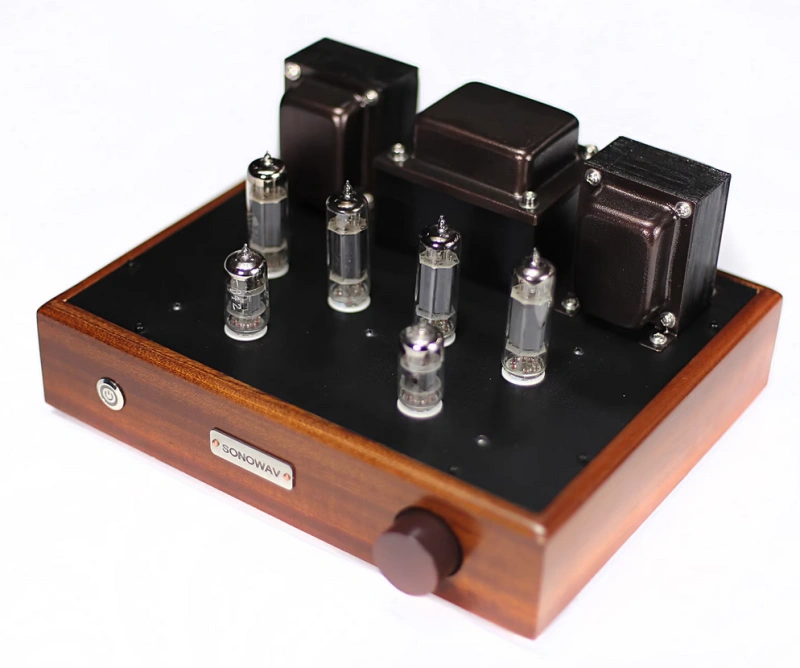 Dynaco 6P14/EL84 push-pull circuit amplifier tube amp 12AX7 push wooden box amplifier sound ...