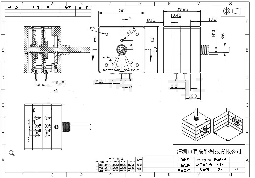 EIZZ Stereo 33 level volume potentiometer Japanese AMRS resistor ...