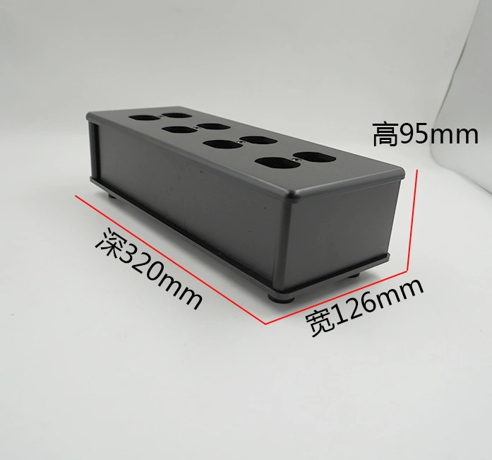 3206 black full aluminum American standard power socket chassis HIFI ...