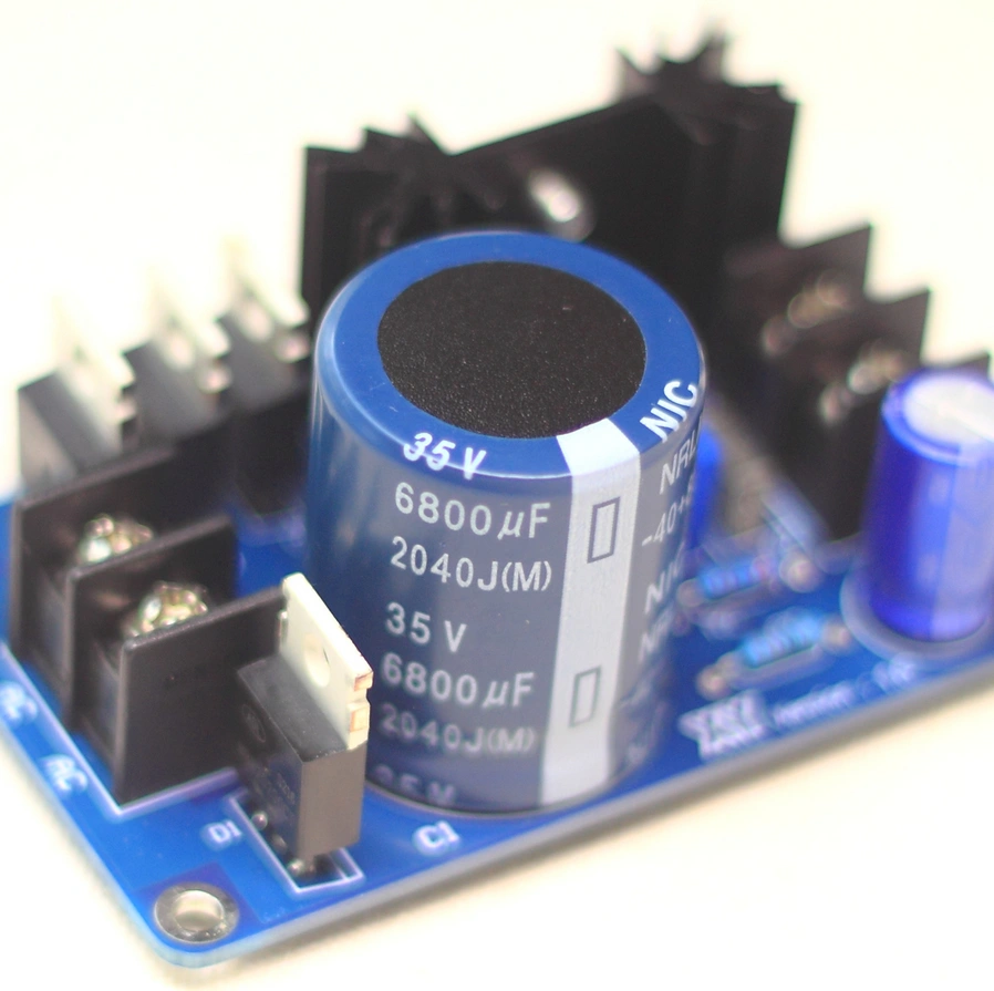 DIY LM317+TL431 rectifier filter linear adjustable voltage regulator ...
