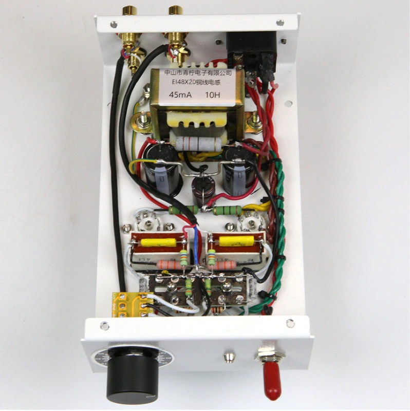 6Z4+ECC82 HIFI DIY stereo tube preamplifier western electric model chassis