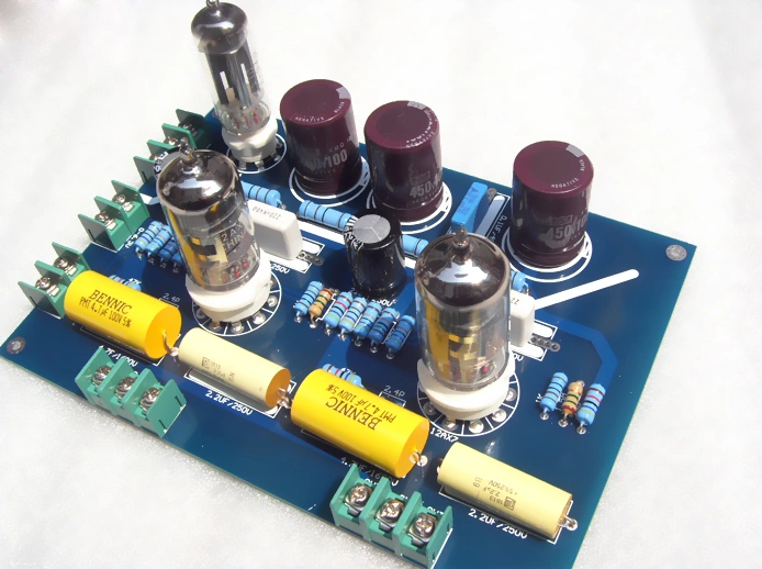 Finished QUAD -22 6N4 HIFI DIY tube preamp board