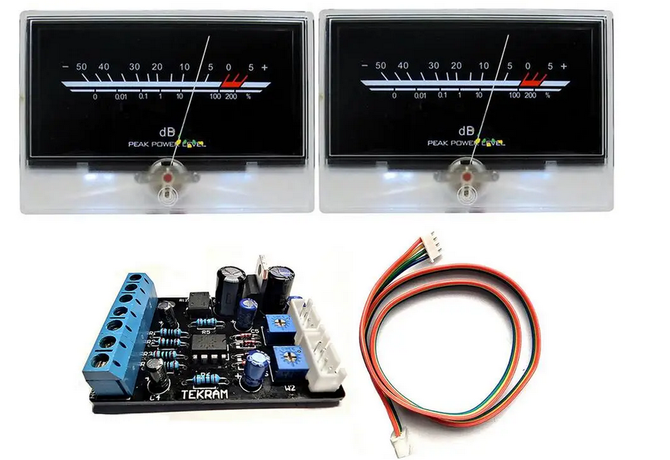 VU Meter and Driver Board After Stage Golden Voice Power Discharge Flat ...