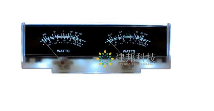 power Amplifier chassis panel VU meter DB level Header indicator Peak ...