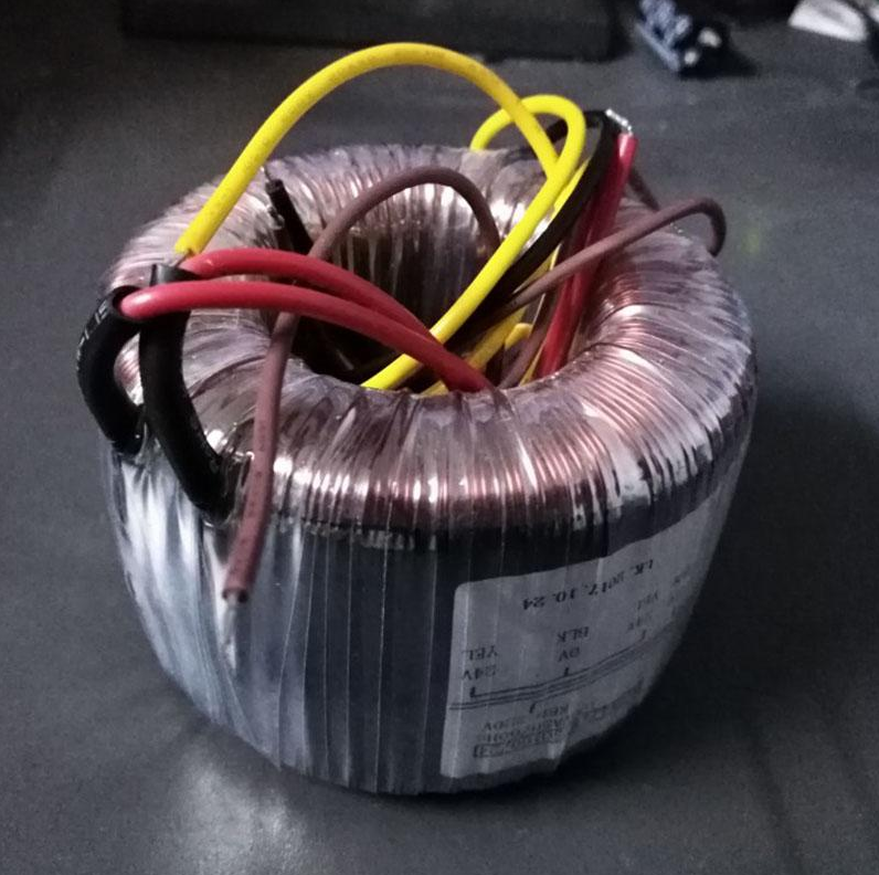 100W pure copper toroidal transformer Output: 24V-0-24V 0-12V Amplifier ...