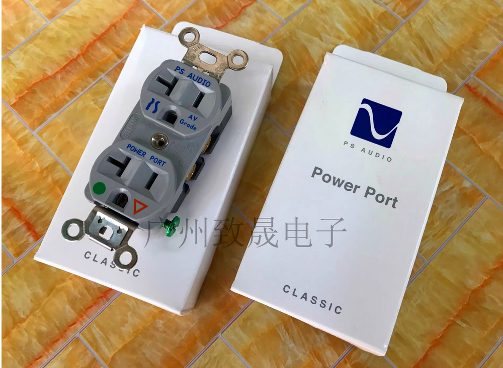 1 pcs PS audio power outlet for A/V equipment equipment Rhodium plated ...