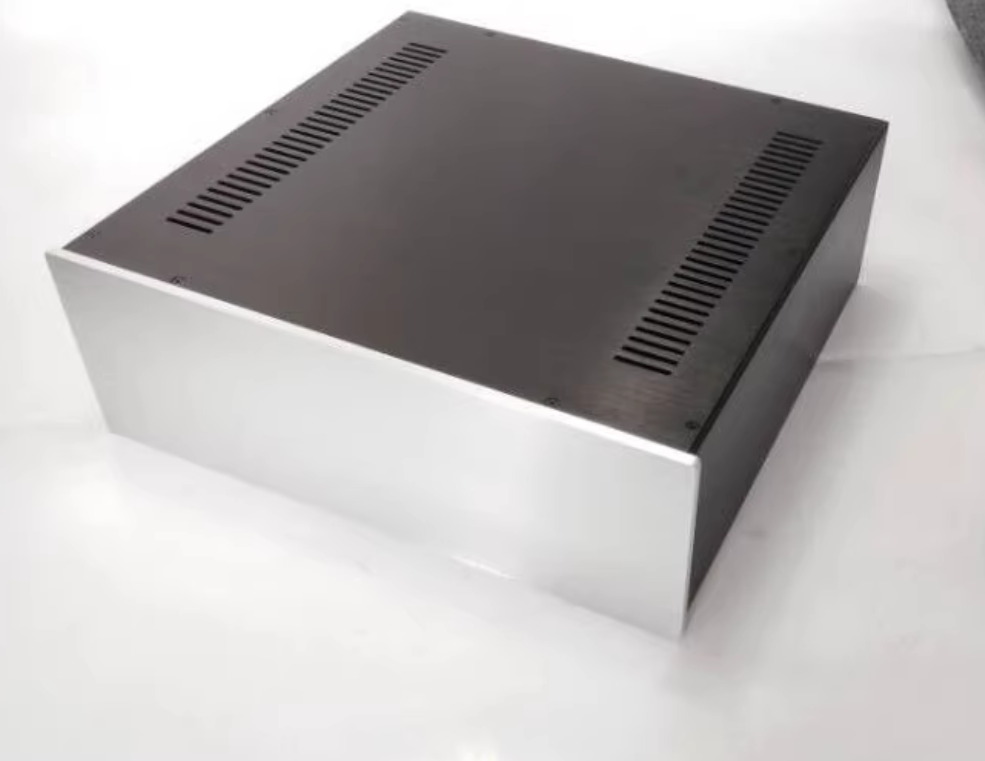 4315C Black Aluminum Chassis DIY Amplifier Audio Shell HIFI Case 430* ...