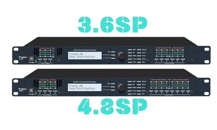 Protea 3.6SP/4.8SP Professional Stage Digital Audio Processor Effector Anti-Howling Divider ...