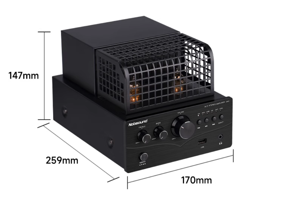 Nobsound DA3 Electronic tube wireless Bluetooth headphone amplifier ...