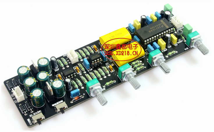 LM4610 with 3D surround equal volume tone control board