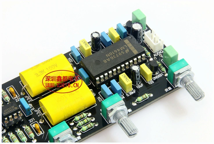 LM4610 with 3D surround equal volume tone control board